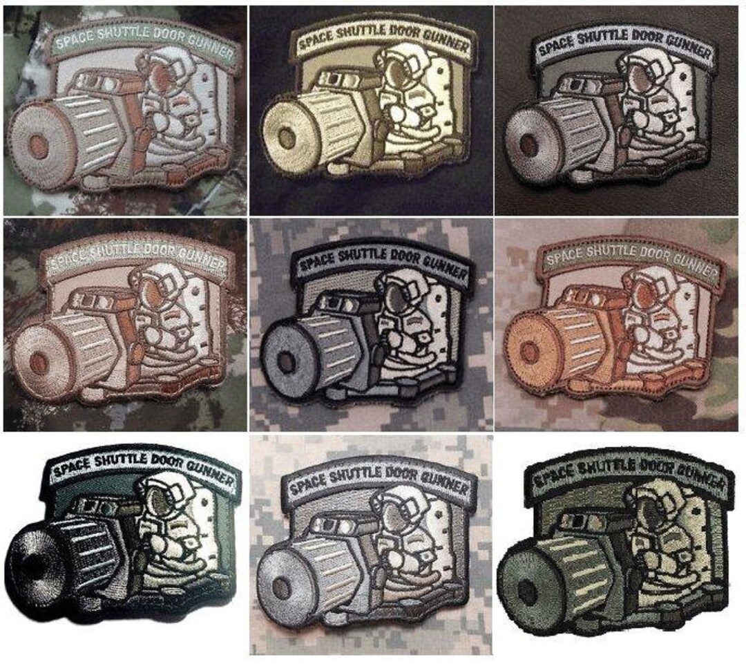 Buckup Tactical Morale Patch Hook Space Shuttle Door Gunner Space Force ...