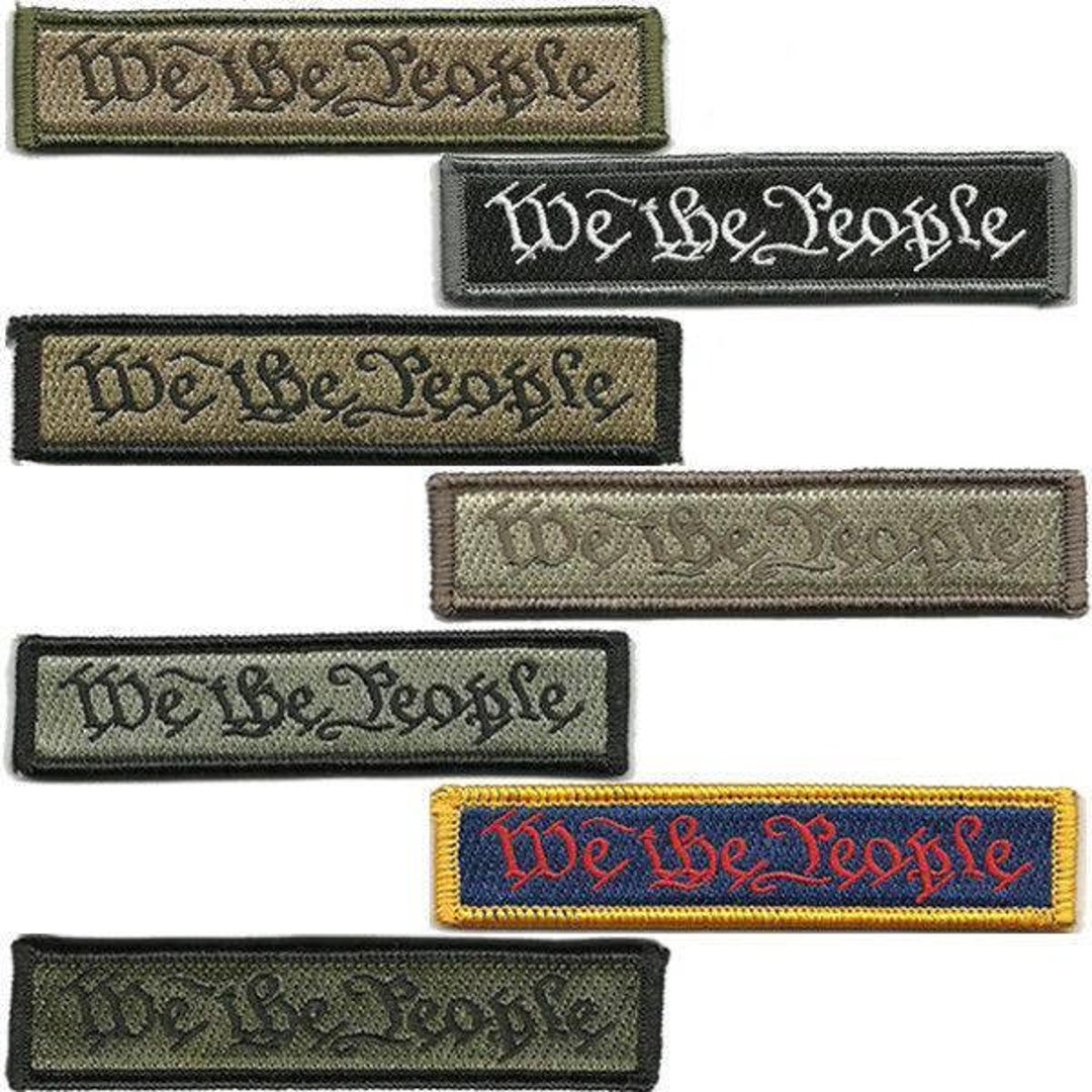 Buckup Tactical Morale Patch Hook We the People Morale Patches 3.75x1 ...