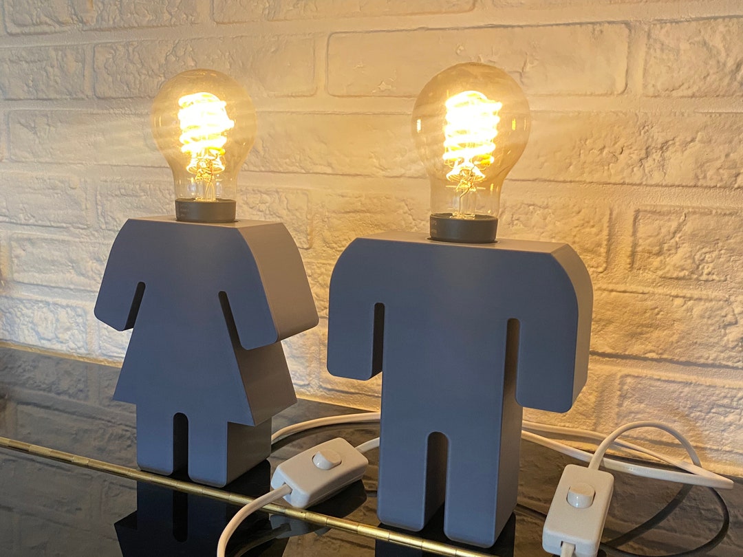 Man / Woman Table Lamp. Male / Female Table Light. Table Stand or Night ...