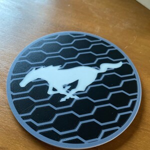 Ford Mustang Logo Coasters 4 Piece Set, Mustang Pony, Perfect Gift for ...