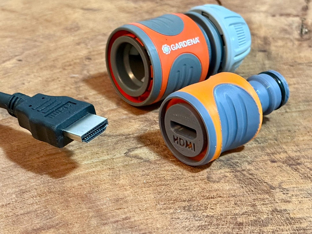 Gardena to HDMI – 8K Water Streaming, Water Hose HDMI Adapter, Hdmi ...