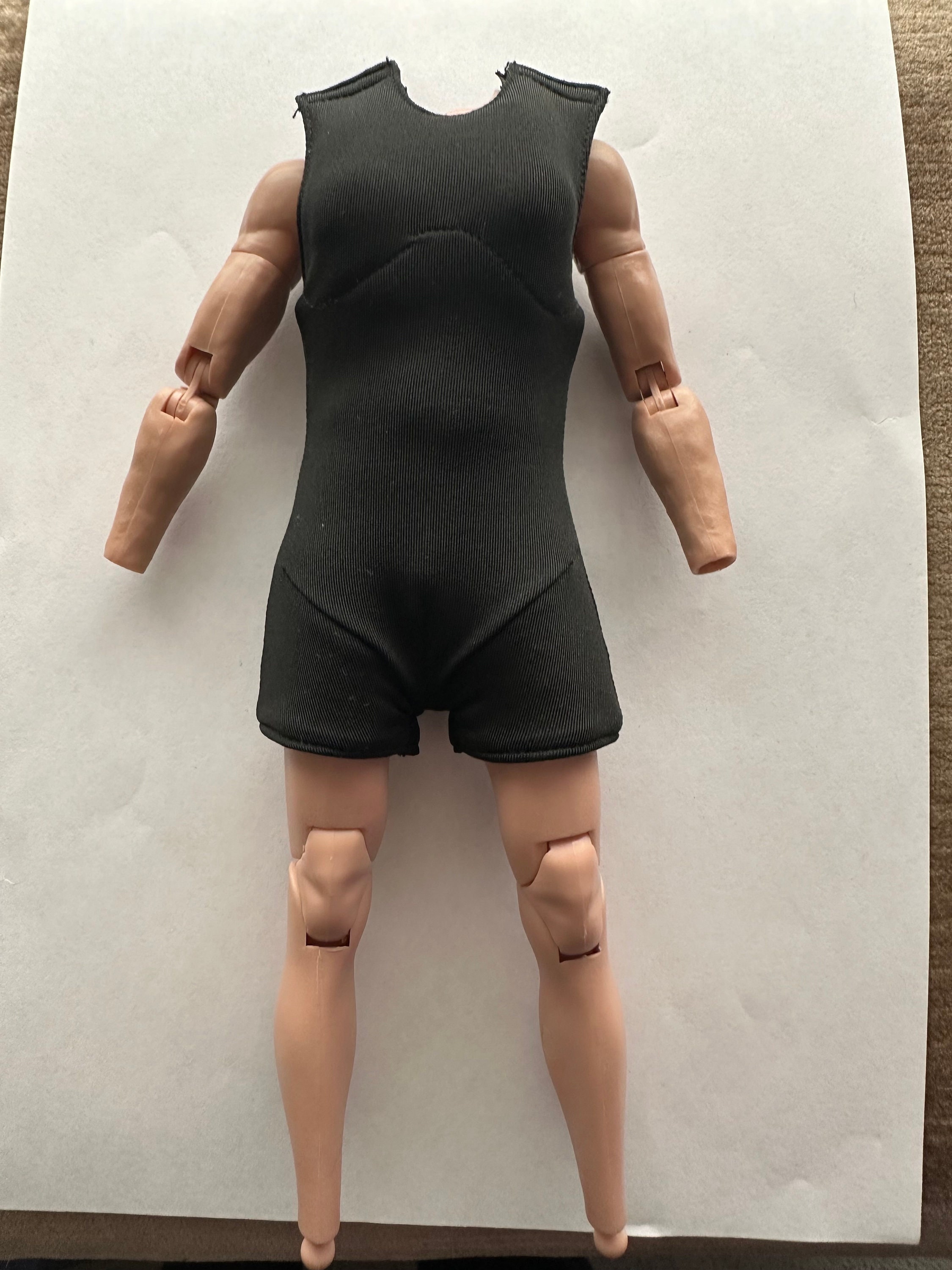 1/6 Scale Padded Male Body Suit - Etsy