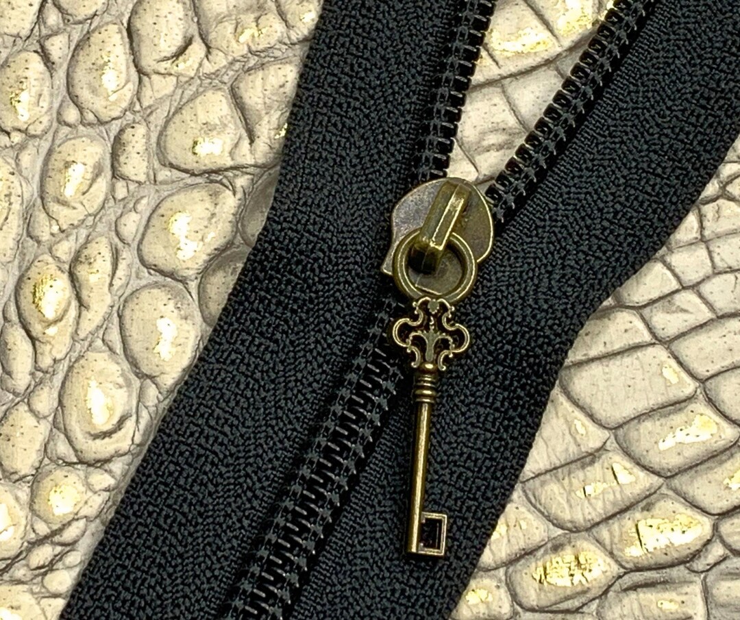 Antique Key, Skeleton Key Zipper Pull, Zipper Slider|brass, Copper ...