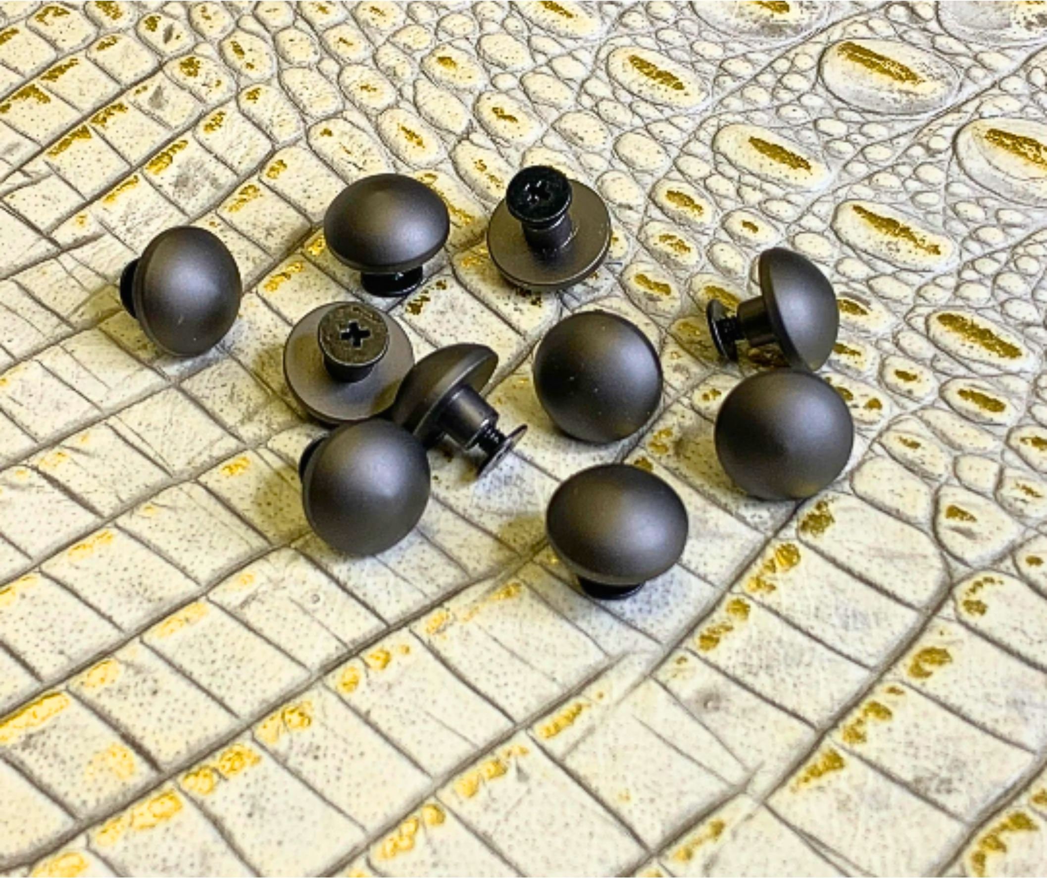 Matte Gunmetal Purse Feet13mm, Domedchicago Screw Back Fastenerplated ...