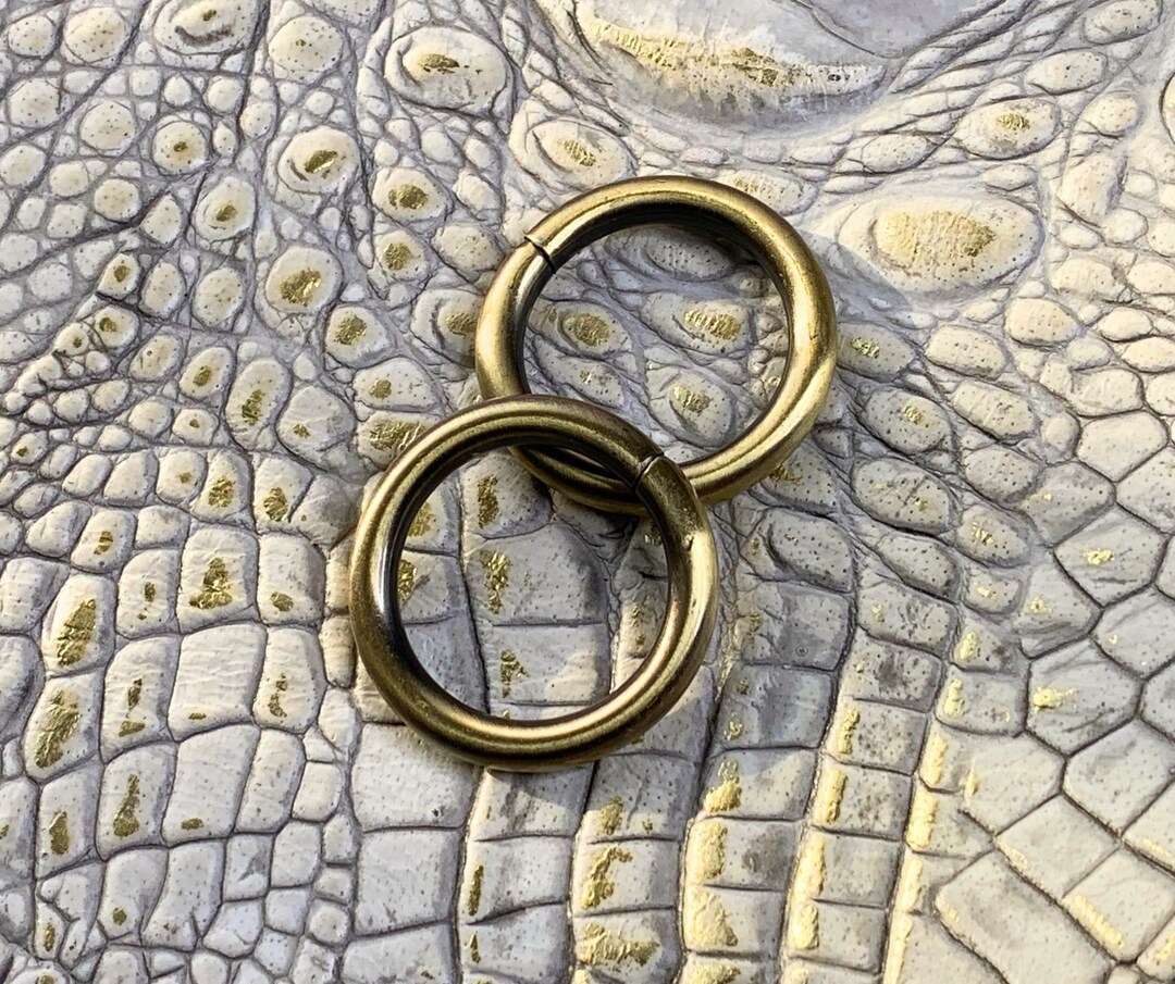 35mm Antique Brass Purse O Ringsheavy Duty25mm Idbrushed Satin Plated ...