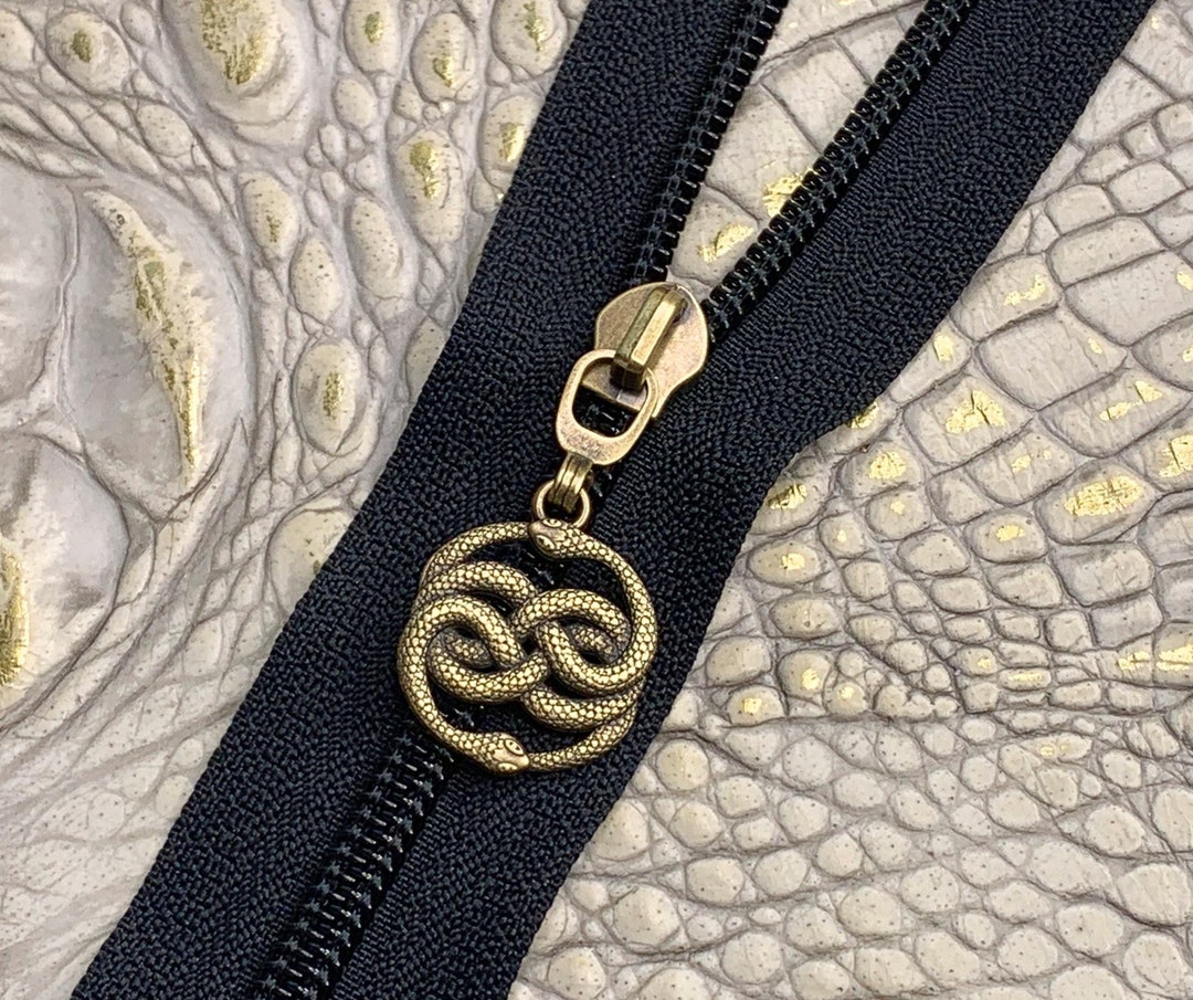 Ouroboros Snake Zipper Pull, Zipper Slider, for 5 Coiled Nylon ...