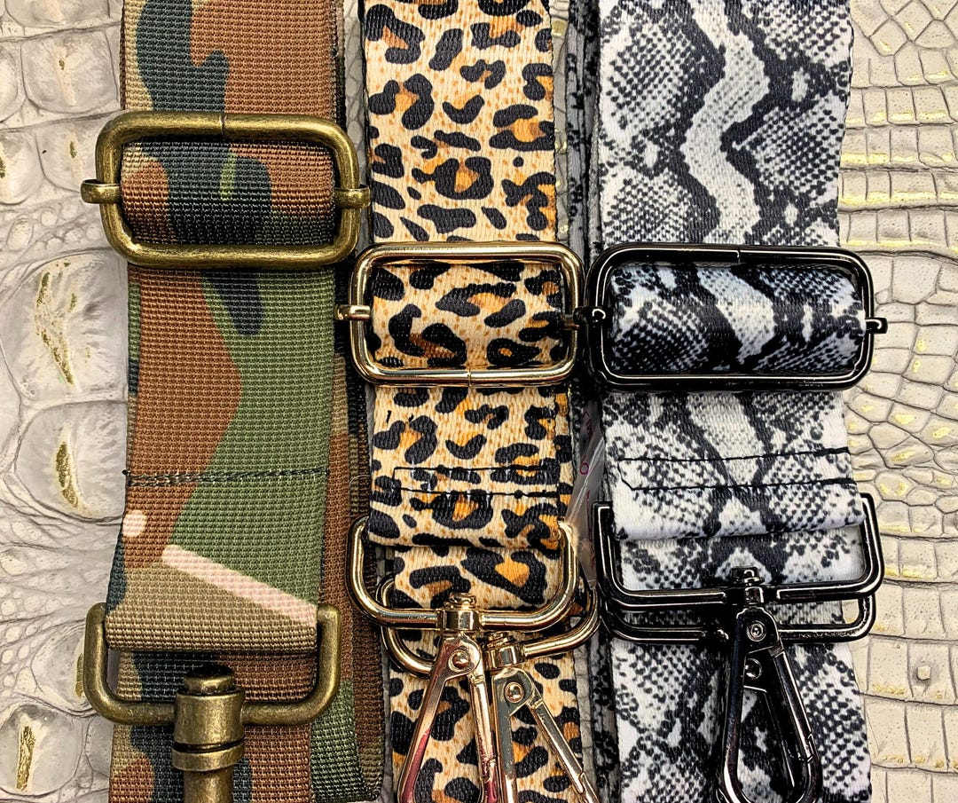 Long Crossbody Bag Straps, Camouflage Snakeskin Leopardmens Bag Strap ...