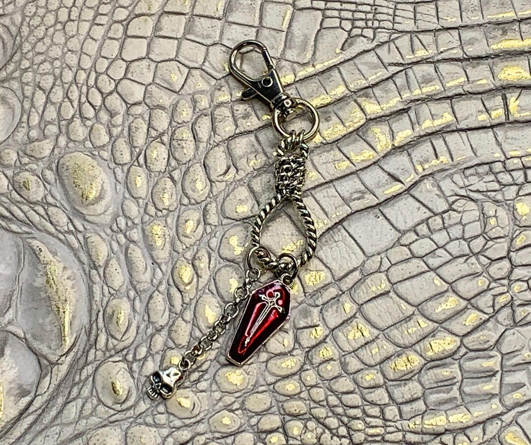 Hangman's Noose Purse Charm, Coffin Purse Charm, Skull Charm|purse ...