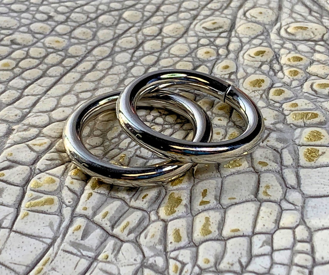 25mm Silver Purse O Rings, Heavy-duty35mm Odbright Silver Plated ...