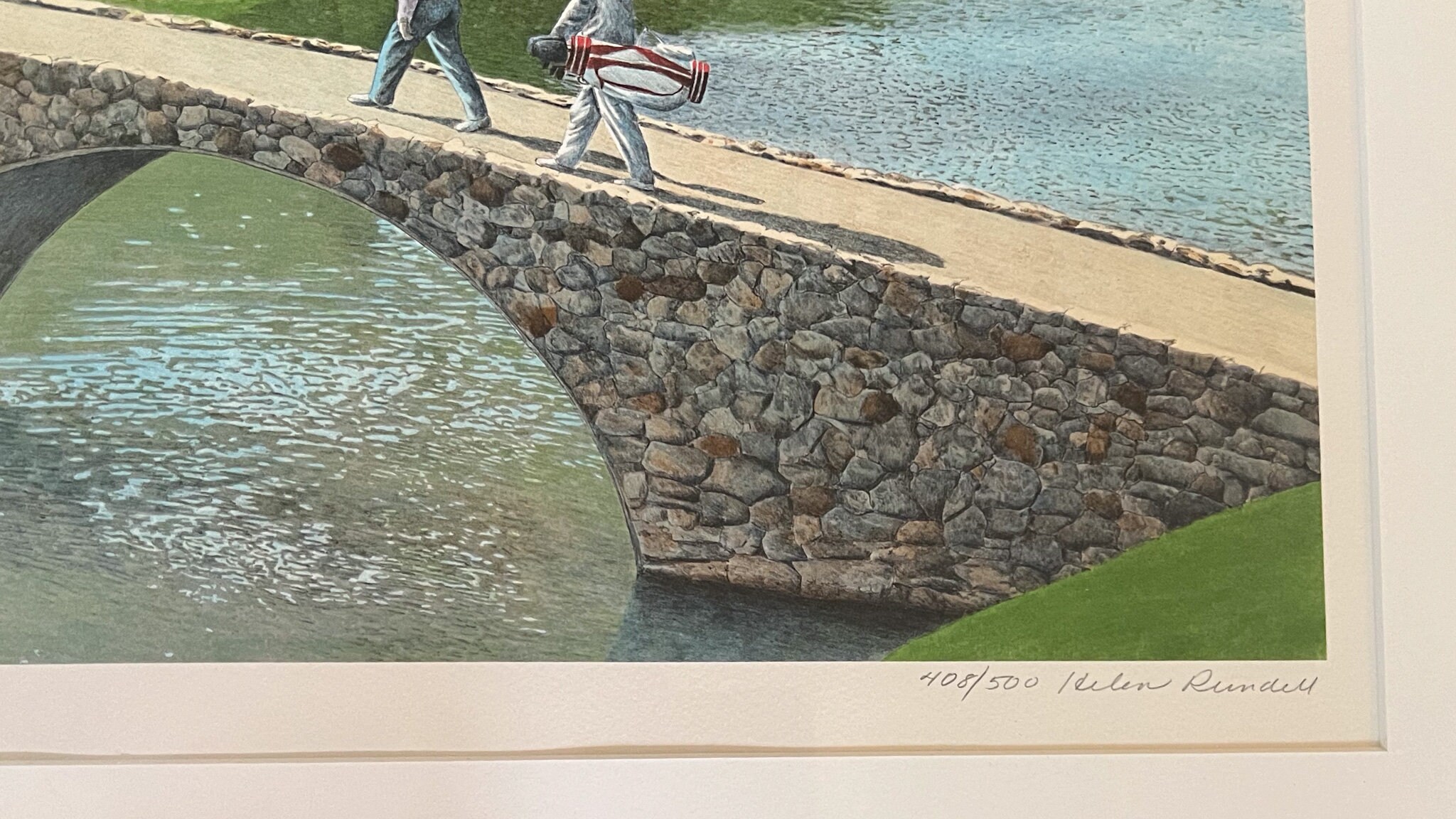 The 12th at Augusta: Print by Helen Rundell and Signed by Golf Legend ...