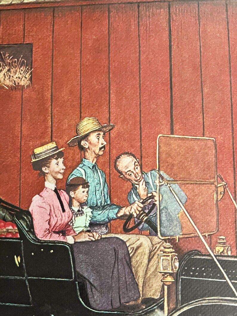 Vintage Norman Rockwell Print the Famous Model T Was boss of the Road ...