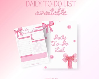 Coquette To-do List Printable Template - Etsy