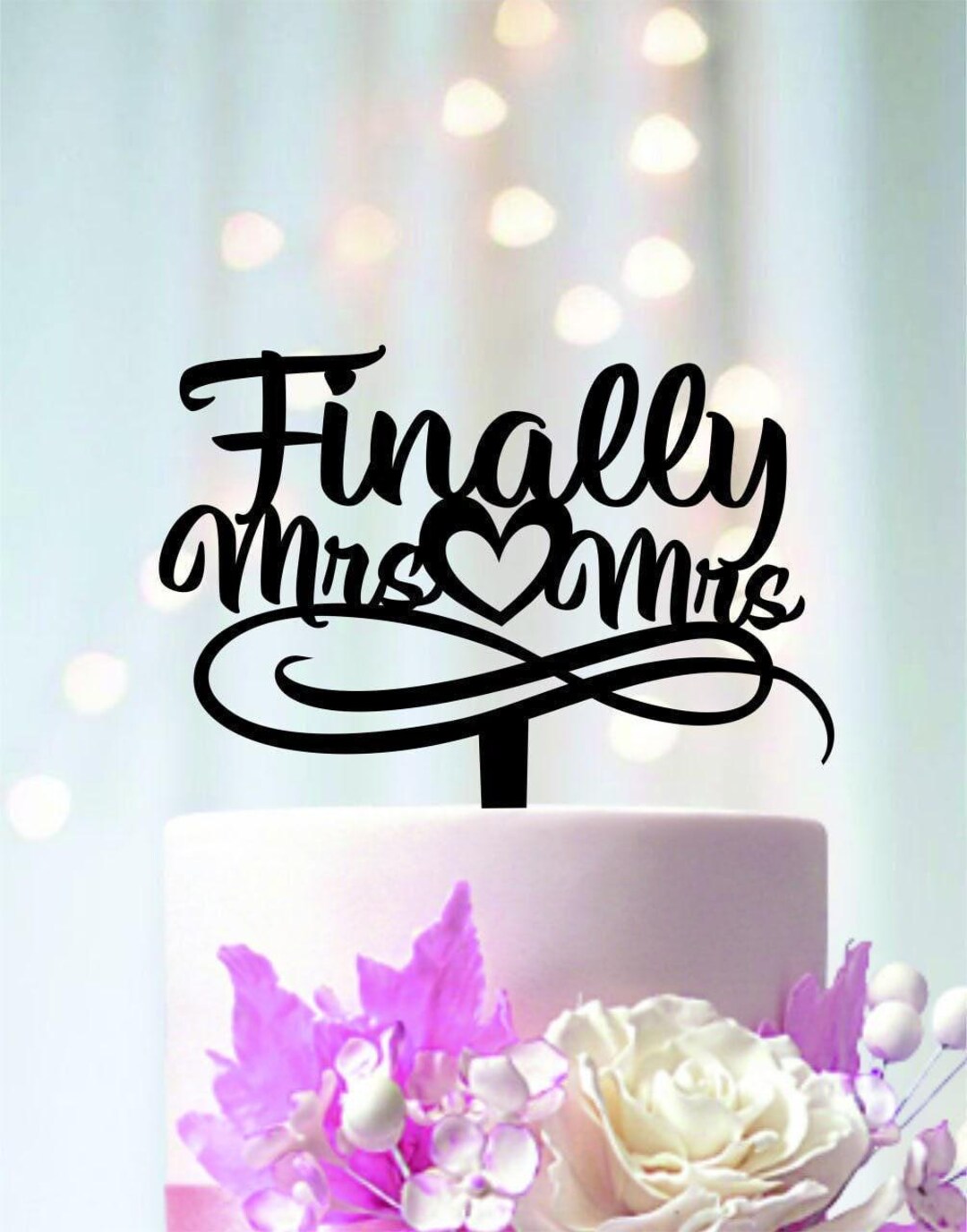 Finally Mr & Mrs Gold Cake Topper, Your Wedding Cake Topper, Mr and Mrs ...