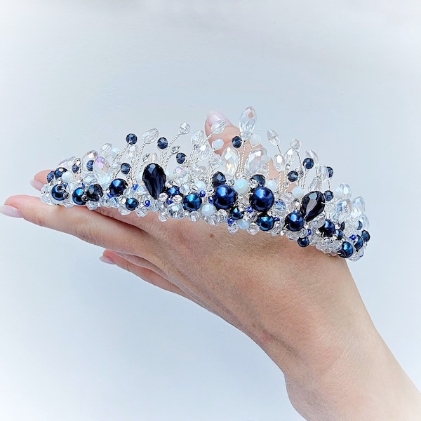 Blue Tiara - Etsy