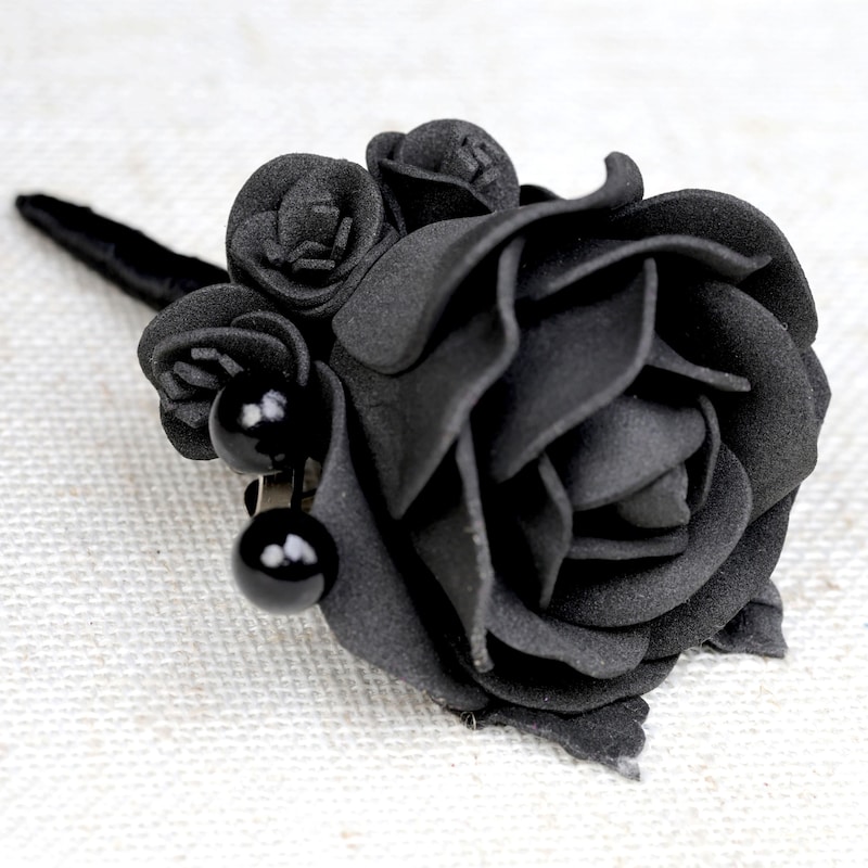 Lapel Pin Black Mourning - Etsy