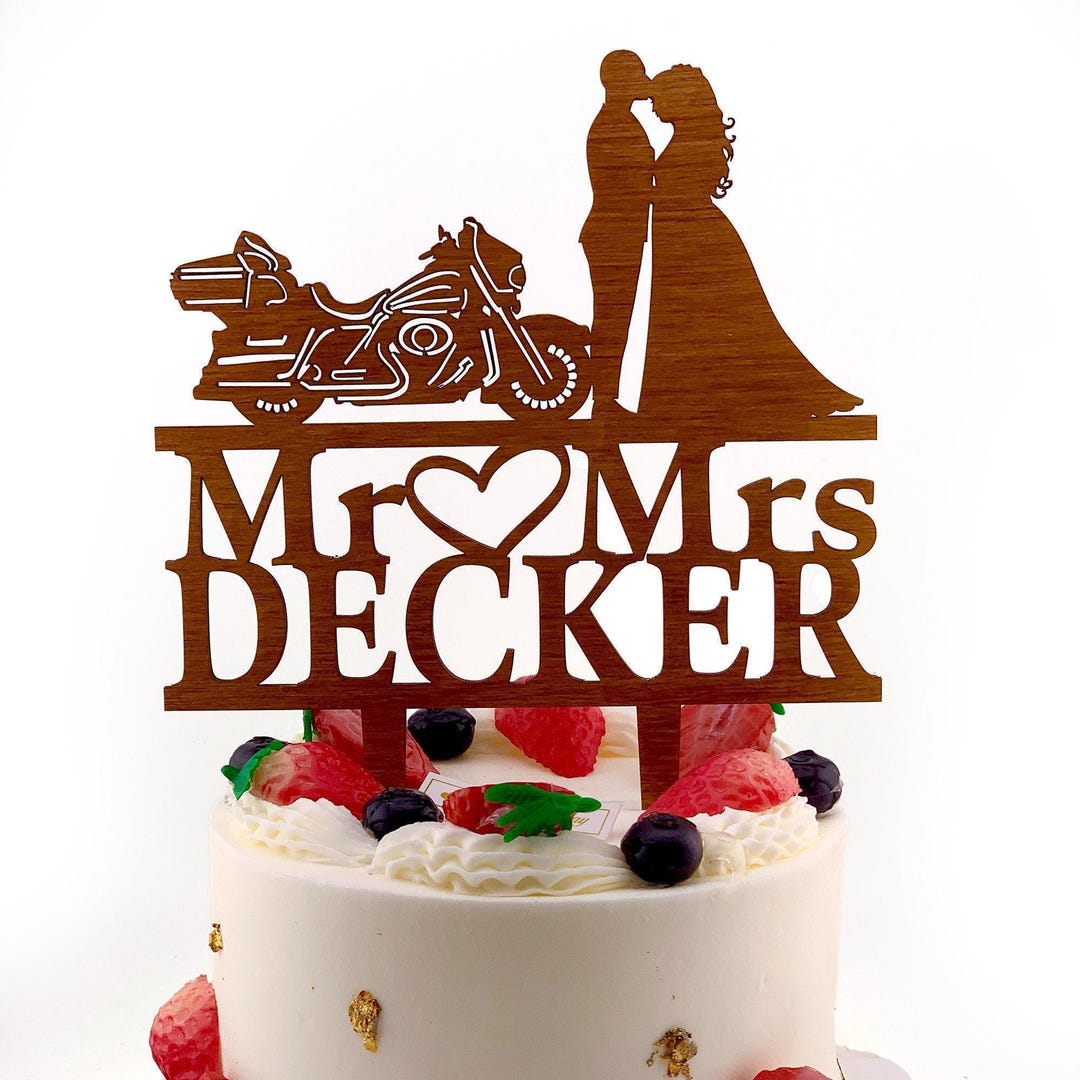 Street Glide Motorcycle Wedding Cake Topper, Ride With Me Forever ...