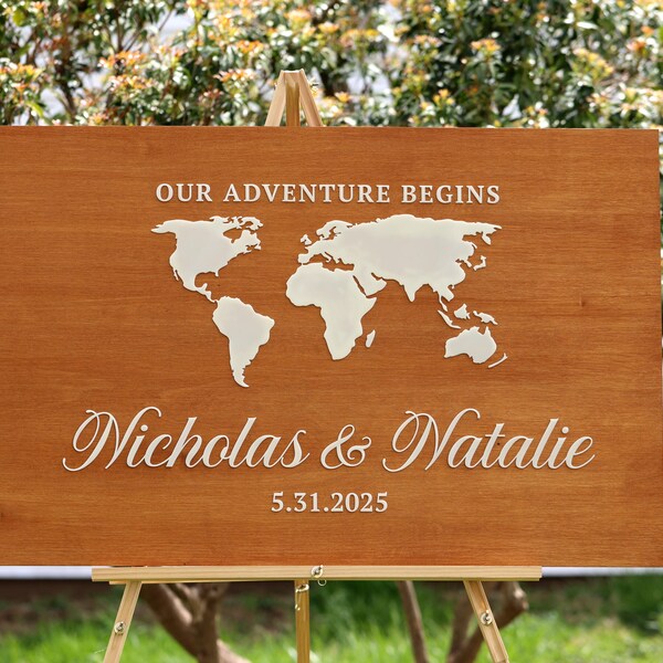 Map Guest Book - Etsy