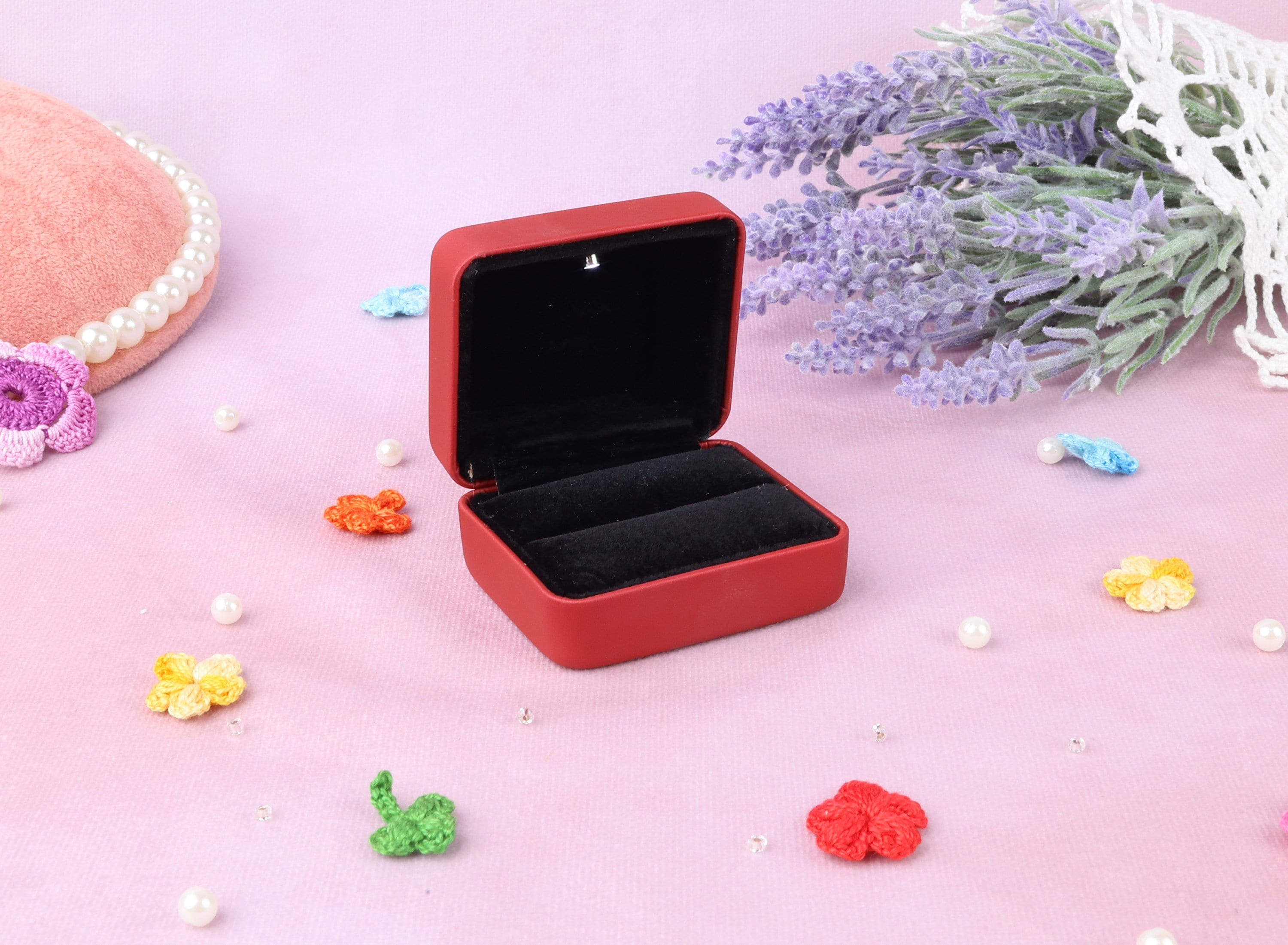 Personalized LED Engagement Ring Box: Proposal Ring Bearer - Etsy