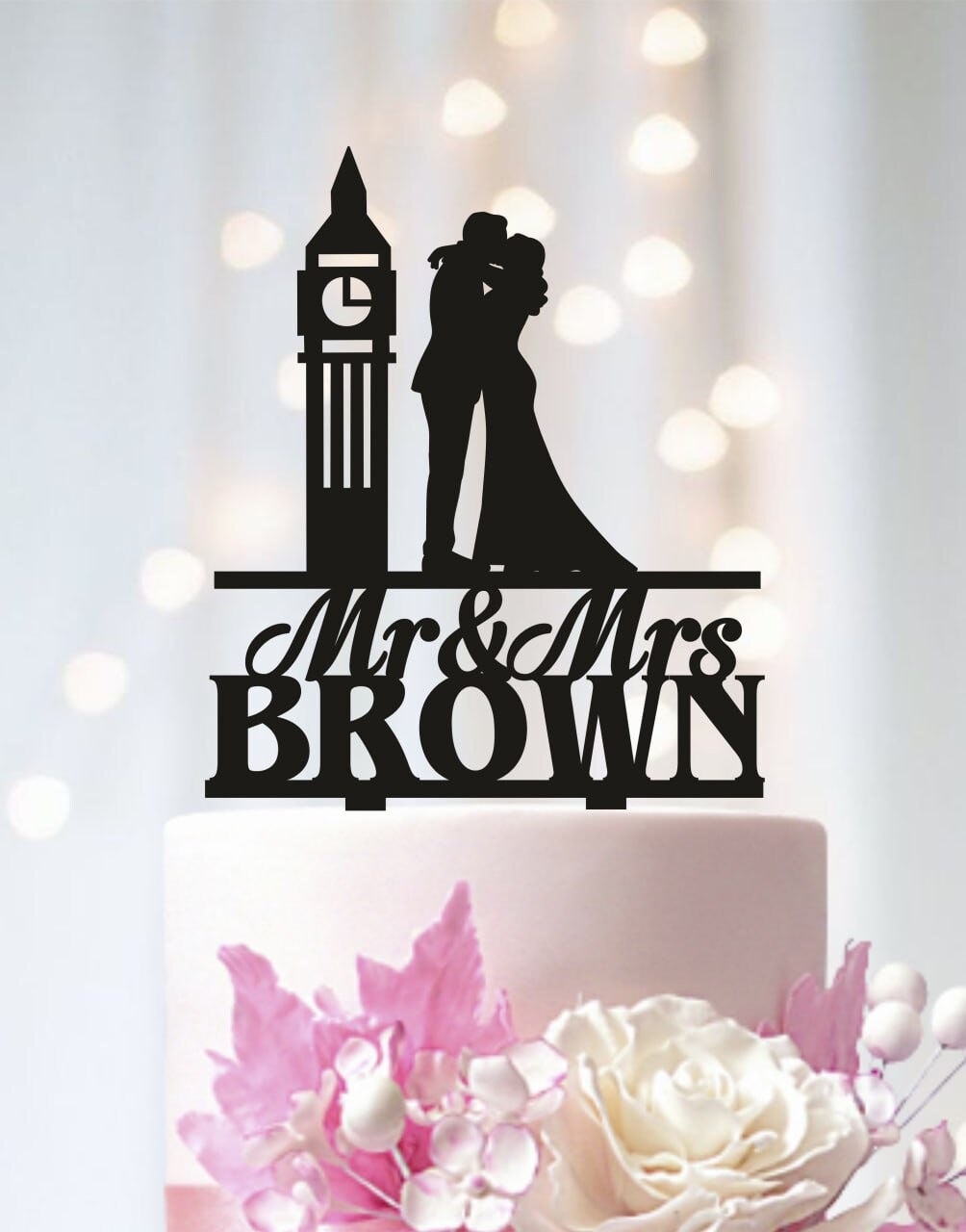 Personalized Big Ben Wedding Cake Topper, London Architecture Cake ...