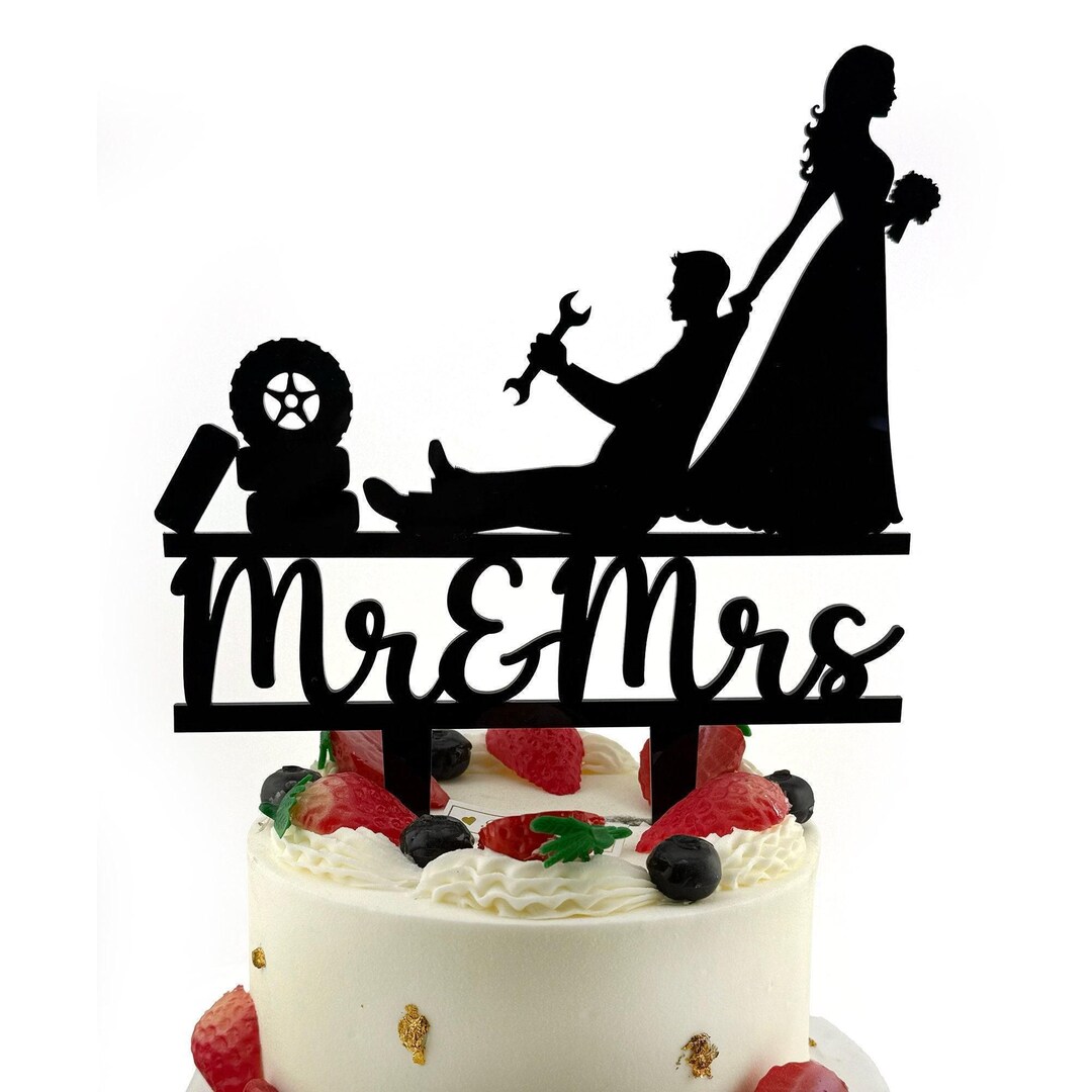 Mechanic Wedding Cake Topper, Auto Mechanic Cake Topper, Car Mechanic ...
