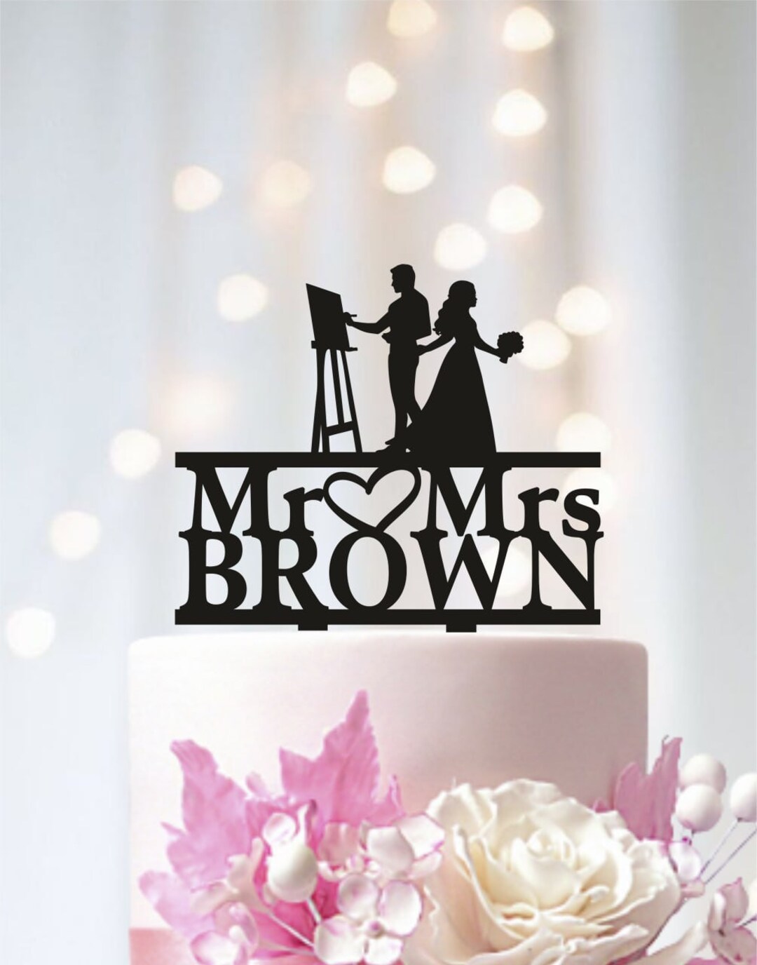 Artist Palette Cake Topper, Personalised Cake Decor, Paint Palette Cake ...