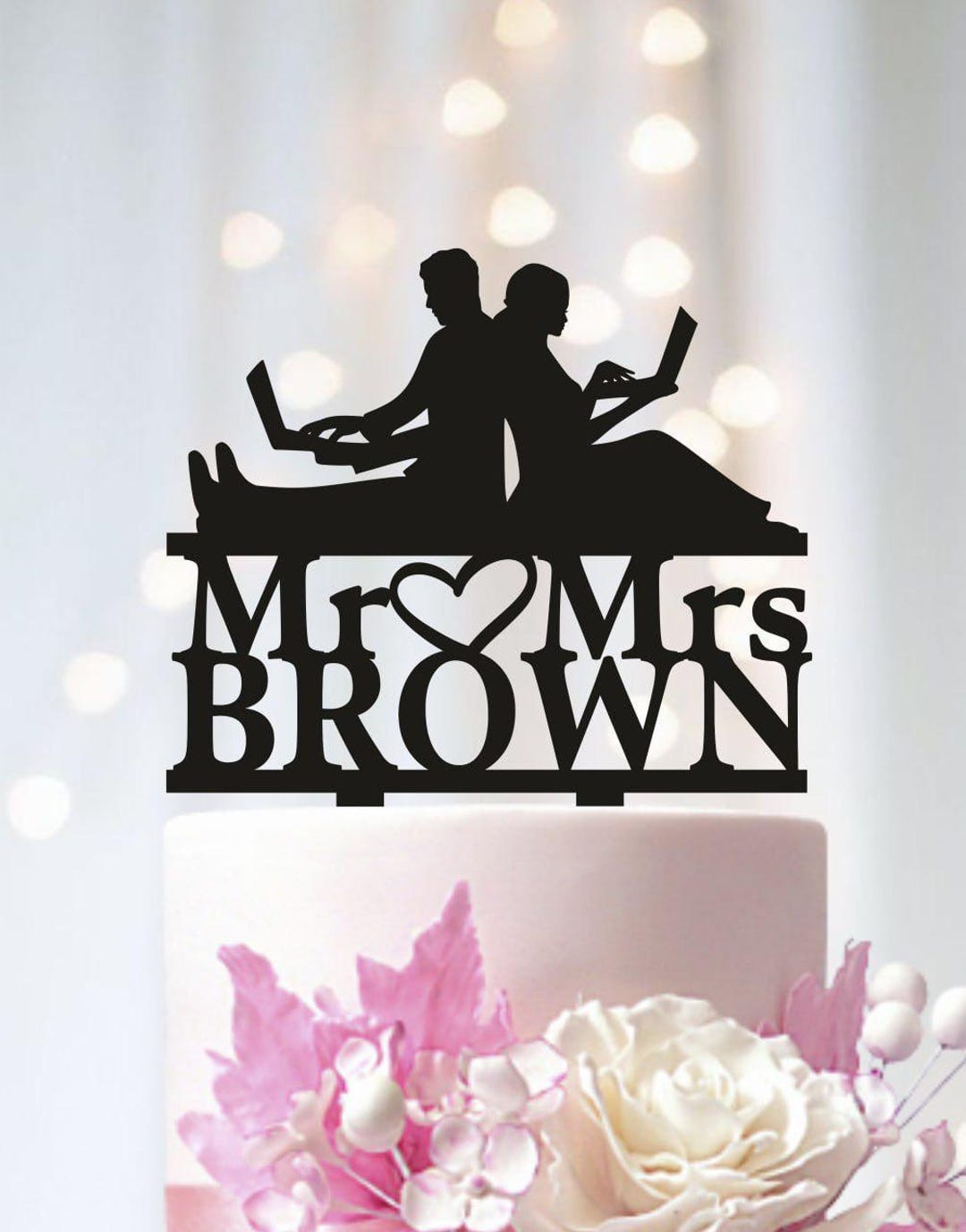 Computer Programmer Wedding Cake Topper, Coder Couple Cake Topper, Custom Game Cake Topper, Nerd ...