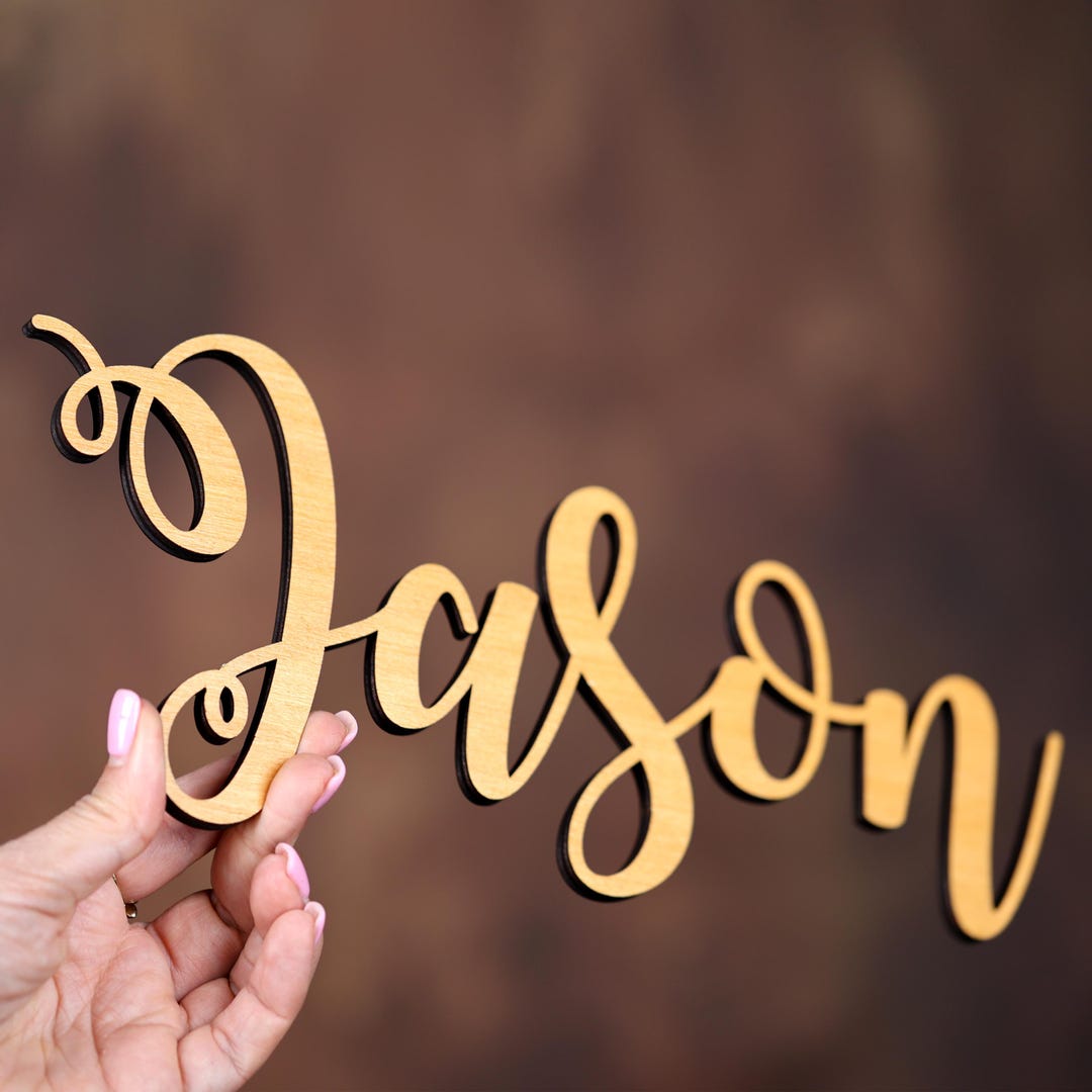 Custom Name Wall Decor – Personalized Wooden Sign, Wedding & Newlywed ...