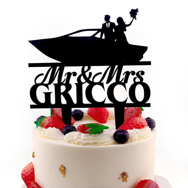 Boat Cake Topper - Etsy UK