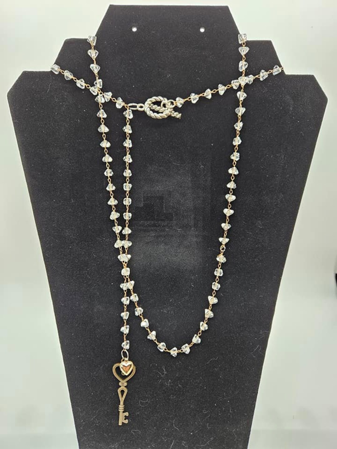 Witches Key Rosary With Love Symbol - Etsy