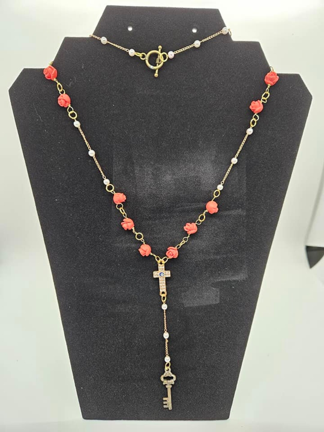 Witches Key Rosary With Evil Eye Symbol - Etsy