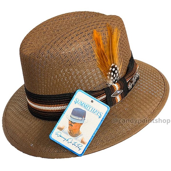 12 Inch Custom Feathers Stetson Lowrider Fedora Pachuco Cowboy Hat Hand ...