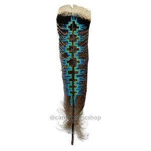12 Inch Custom Feathers Stetson Lowrider Fedora Cowboy Hat Hand Painted ...