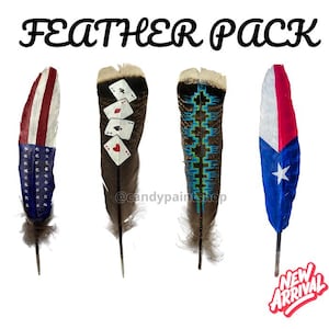 12 Inch Custom Feathers Stetson Lowrider Fedora Cowboy Hat Hand Painted ...