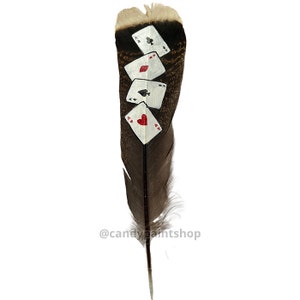 12 Inch Custom Feathers Stetson Lowrider Fedora Cowboy Hat Hand Painted ...