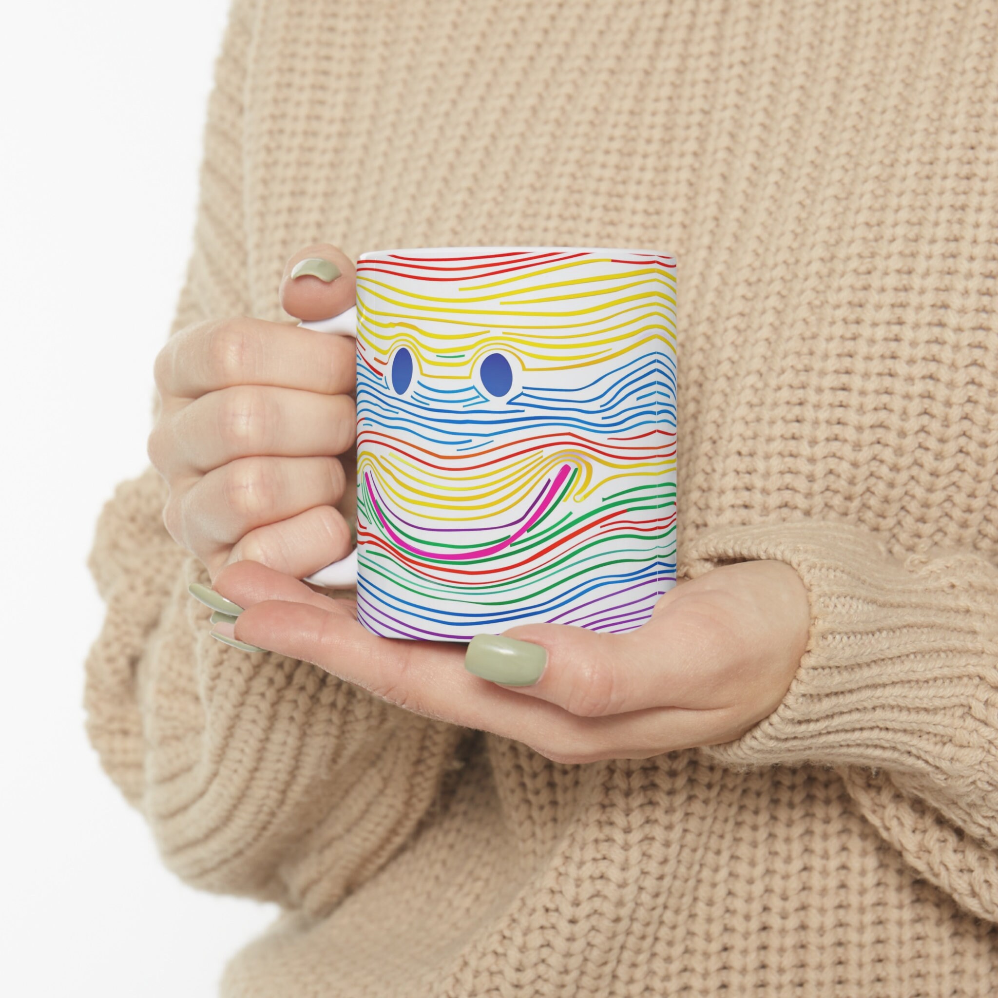 Happy Face Mug, Smiley Coffee Mug, Smile Face Mug, Smiley Gift - Etsy