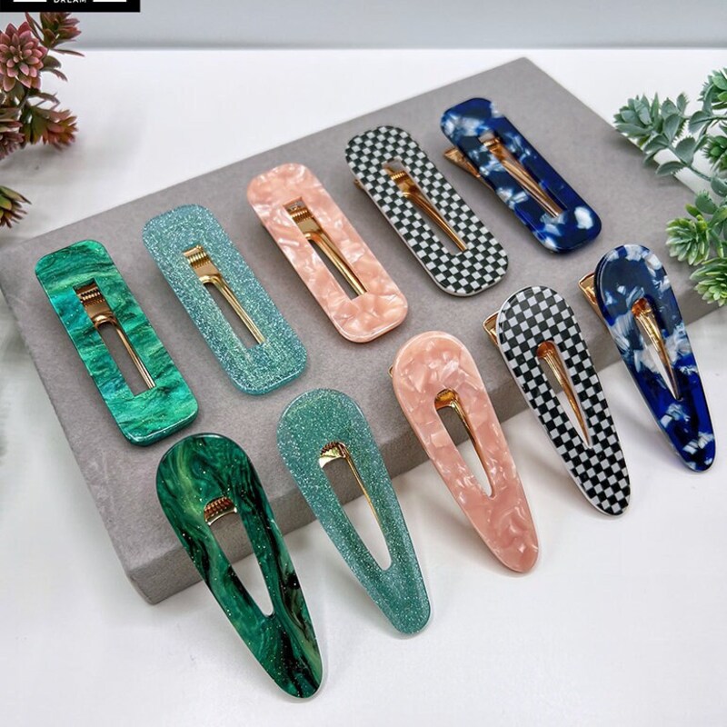 Acrylic Hair Clips - Etsy