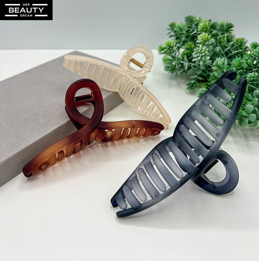Extra Large Matte Hair Clip Claw, Twisted Hair Claw Clip, Hair Clip for ...