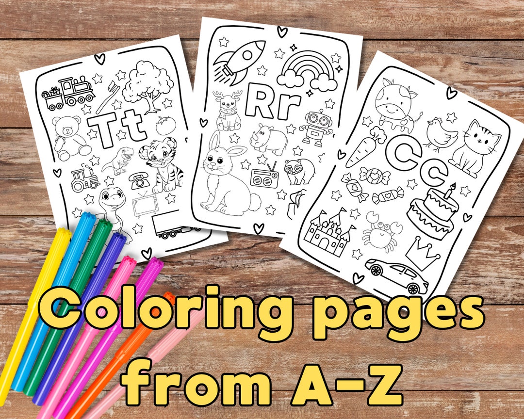 26 Printable Alphabet Coloring Pages: Worksheets for Preschool ...
