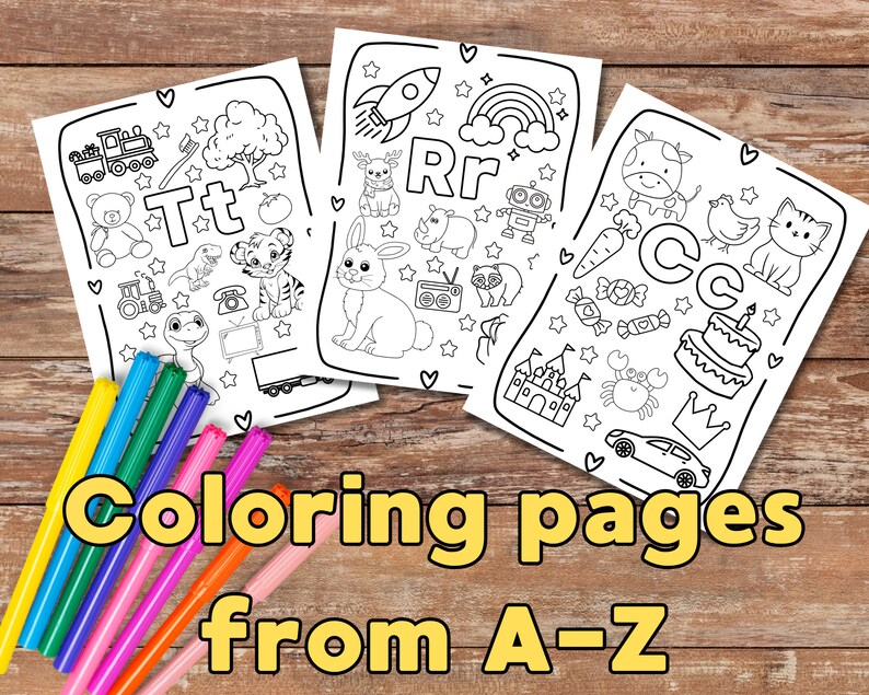 26 Printable Alphabet Coloring Pages: Worksheets for Preschool ...