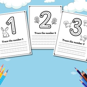 21 Number Tracing Worksheets, Traceable Numbers, Preschool Worksheets ...