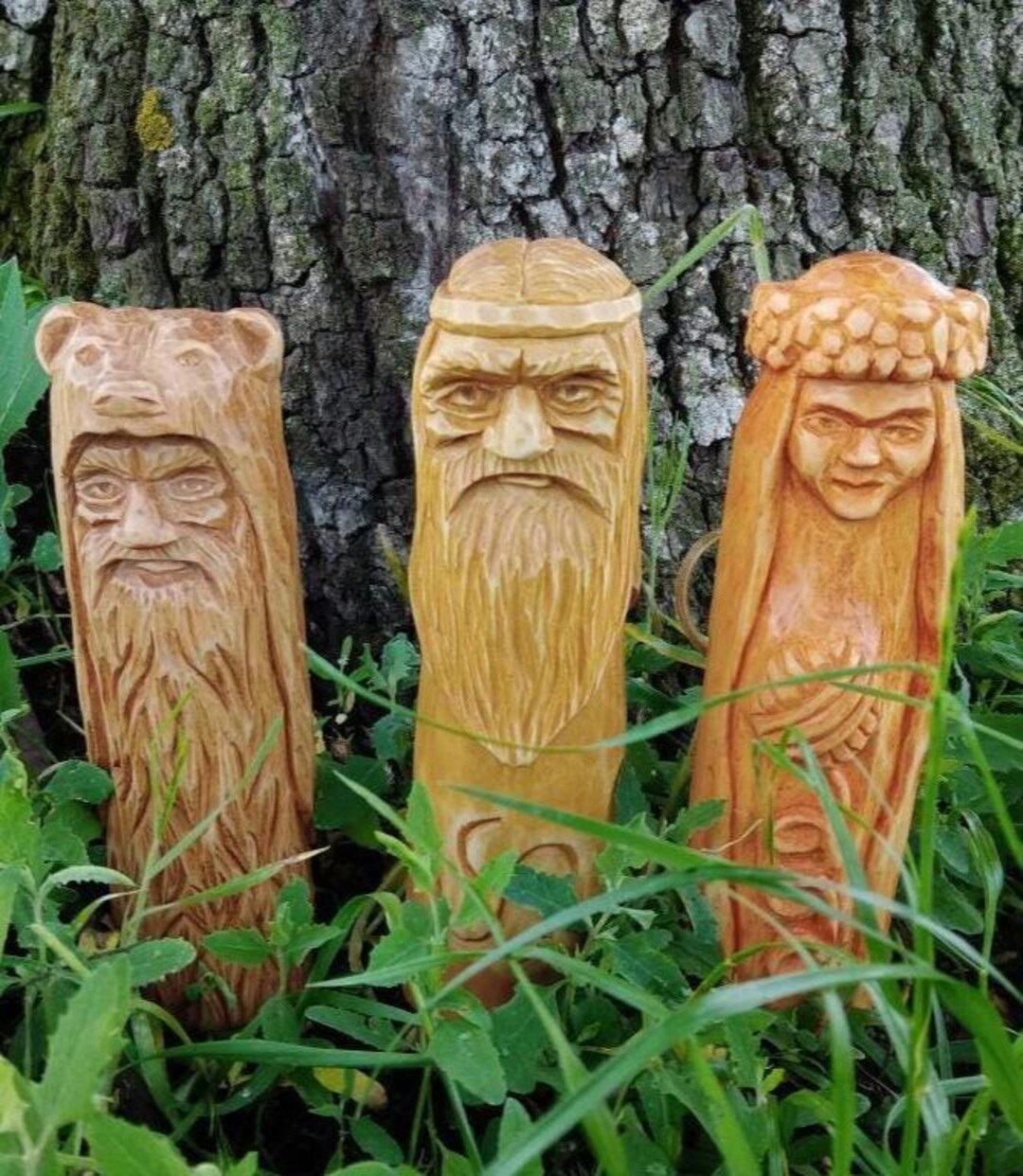 Discover Our Hand-carved Slavic God Statues: Veles, Rod, and Mokosh ...