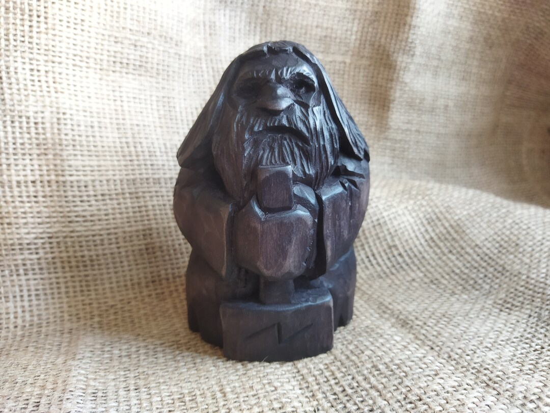 Thor Statue. Thor Idol. Handmade Figurine of Thor. Wood Carving - Etsy