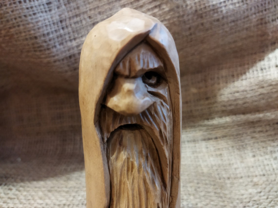 Odin Statue. Wood Carving. Scandinavian Mythology. Nordic Gods. Wotan ...