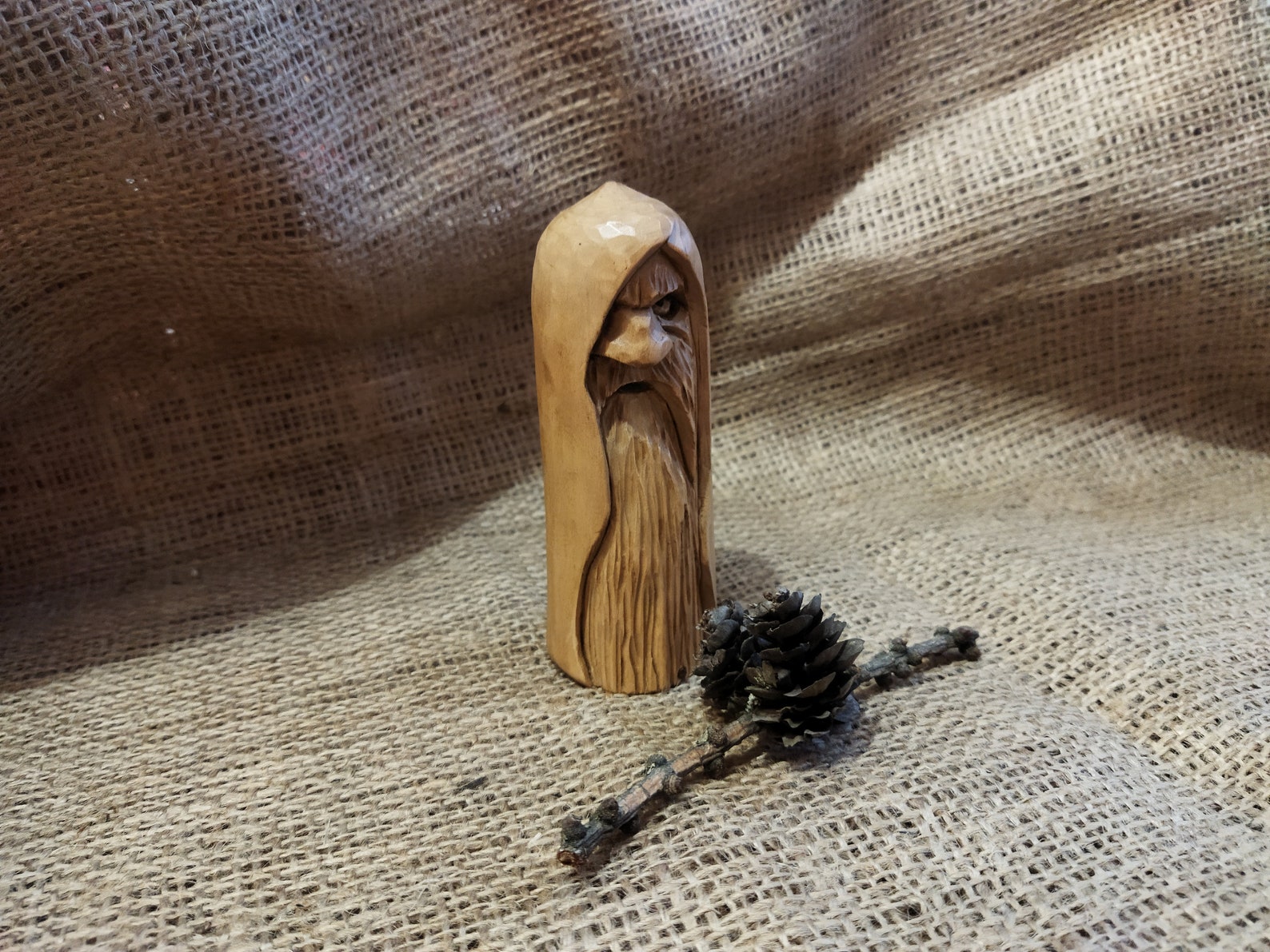 Odin Statue. Wood Carving. Scandinavian Mythology. Nordic Gods. Wotan ...