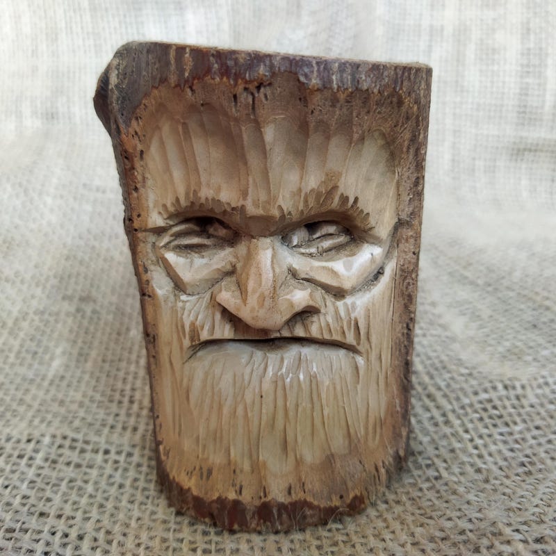 Wood Spirit Carving - Etsy