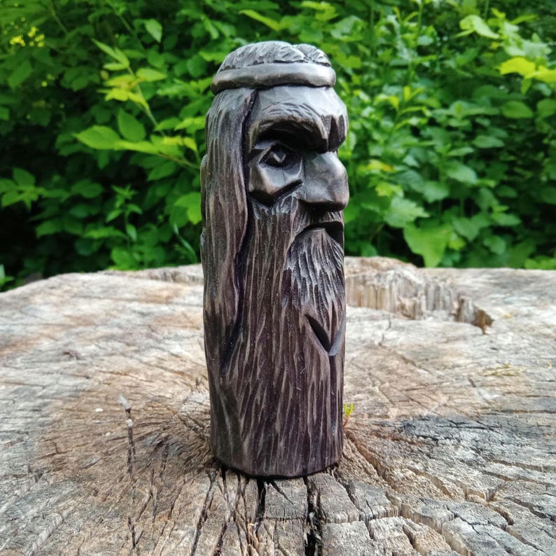 Wooden Statuette of God the Creator. Roderick, Slavic Deity of Life and ...