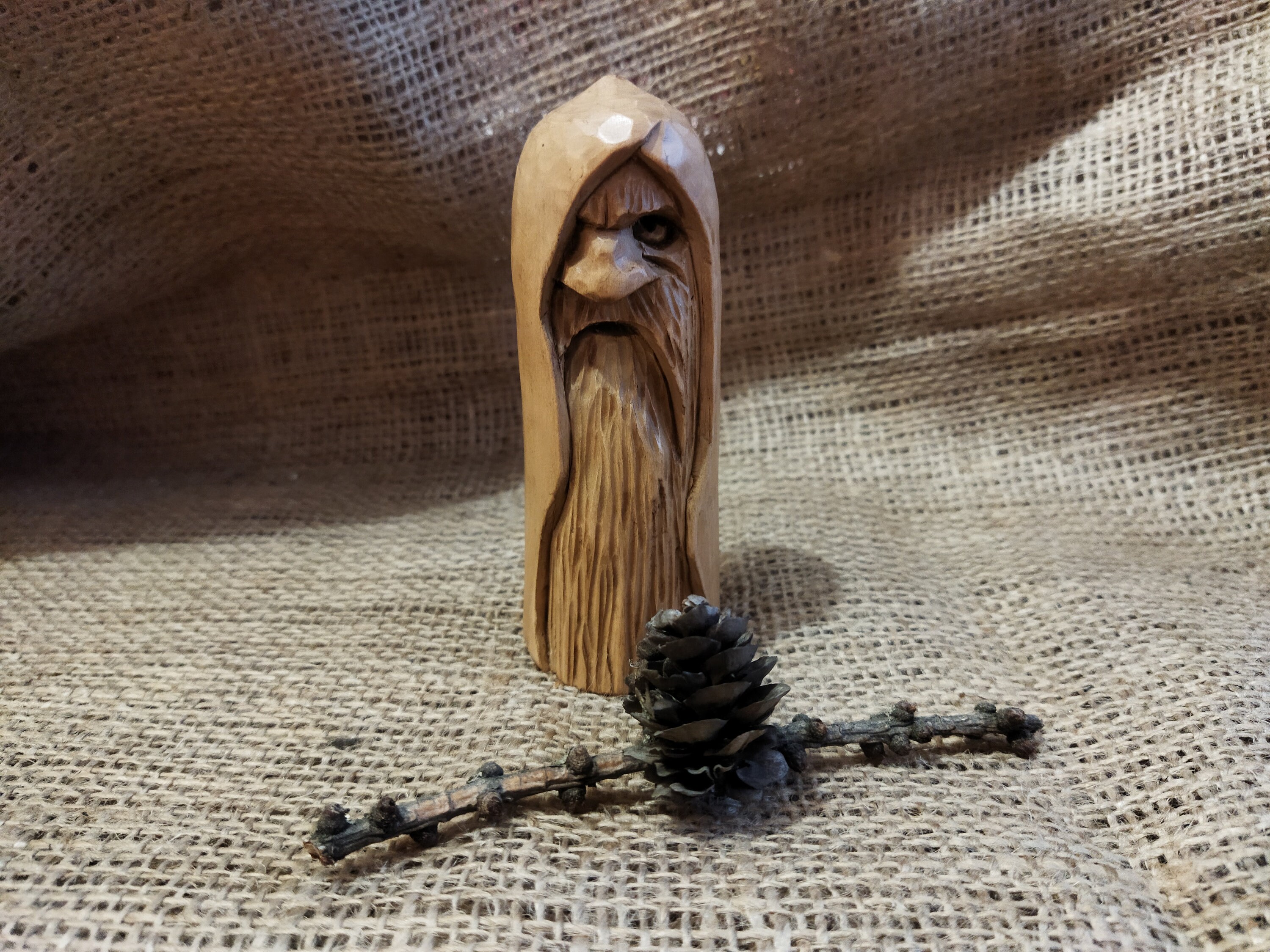 Odin Statue. Wood Carving. Scandinavian Mythology. Nordic Gods. Wotan ...