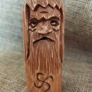 Rod Statue. Slavic Idols. Wooden Chur of the Slavic God. Wood Carving ...