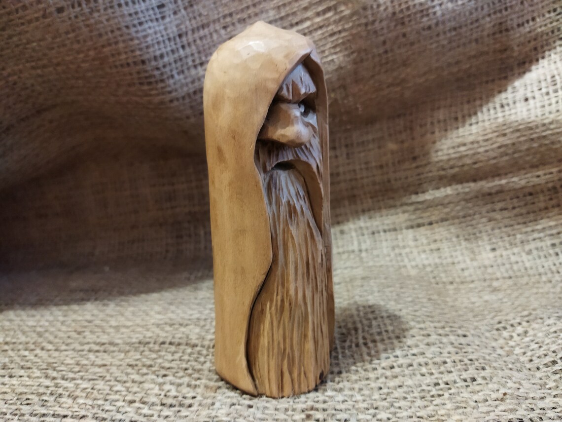 Odin Statue. Wood Carving. Scandinavian Mythology. Nordic Gods. Wotan ...