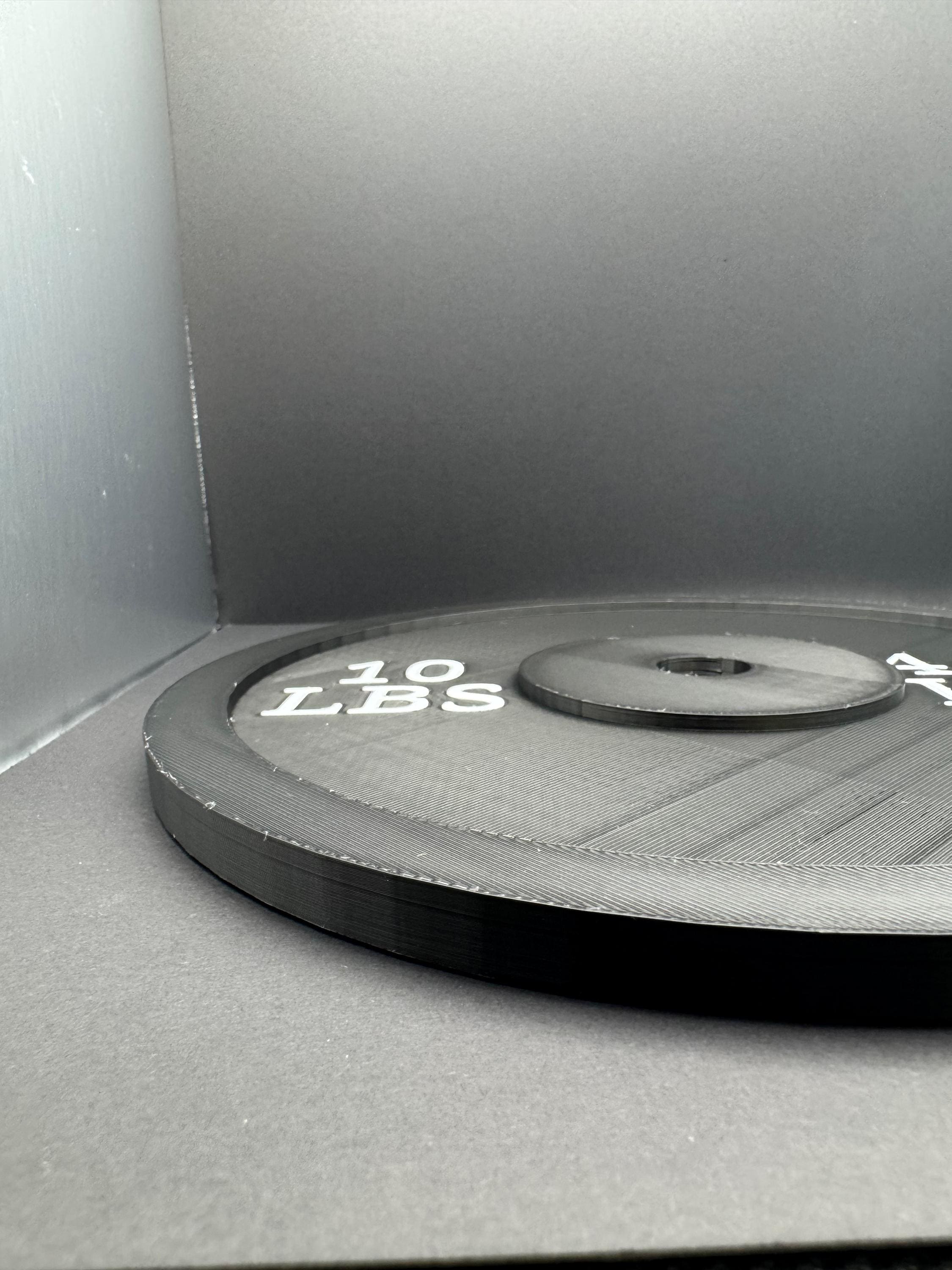 3D Printed Barbell Weight Plate 10-lbs Display Trophy – Customizable ...